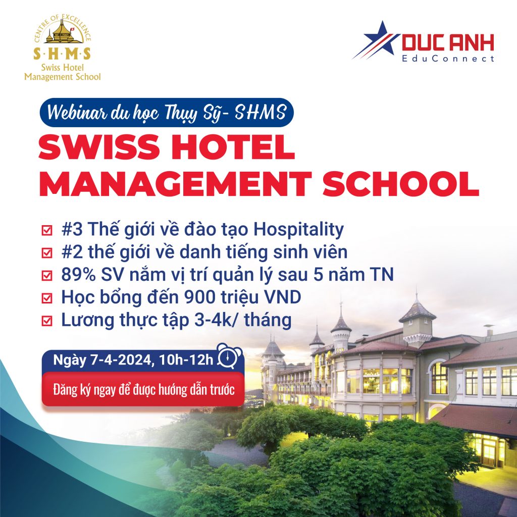 Mời trao đổi trực tuyến cùng trường SHMS – Thụy Sỹ: Ngôi trường xuất ...