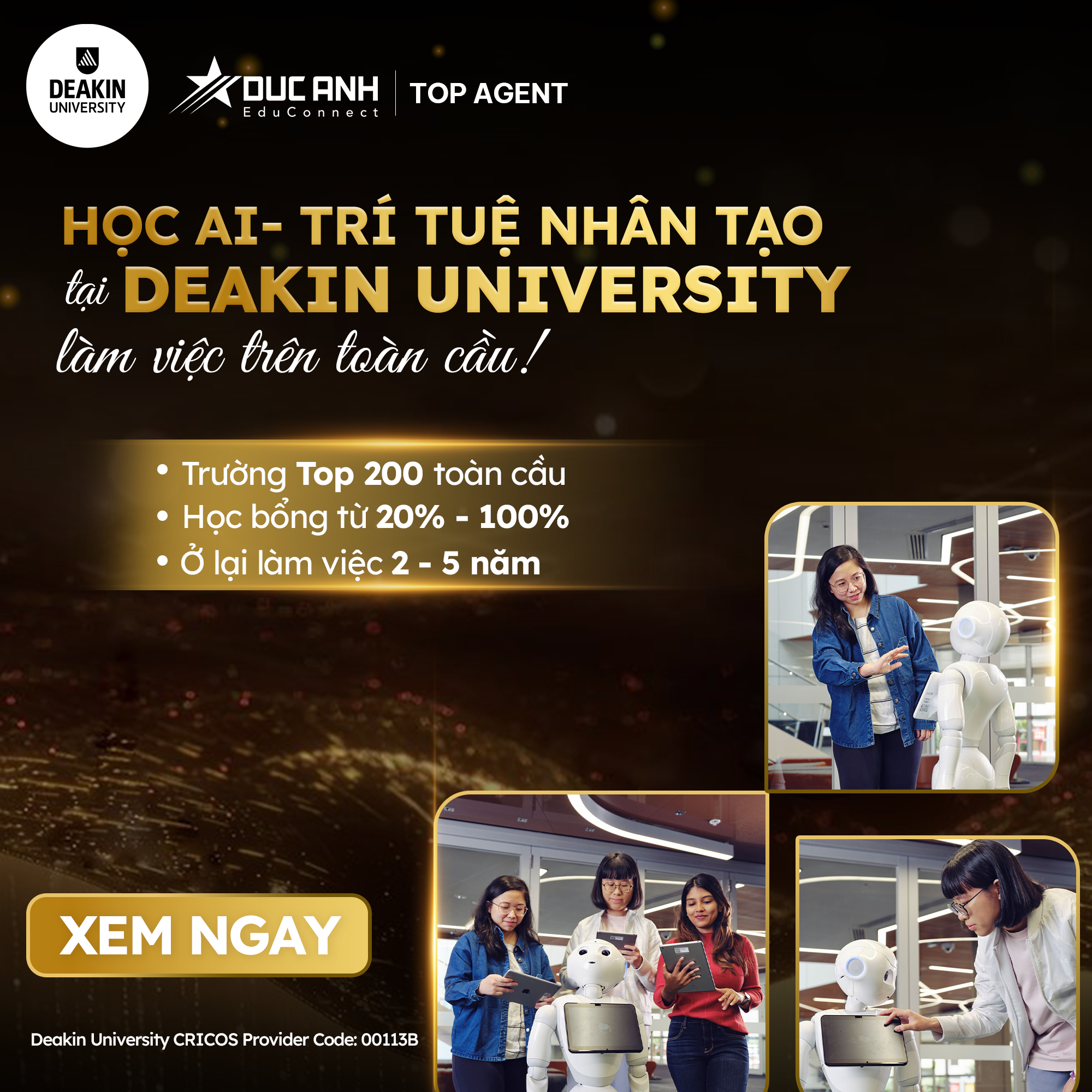 Aim trở thành chuyên gia AI & làm việc trên toàn cầu? Hãy để Deakin ...